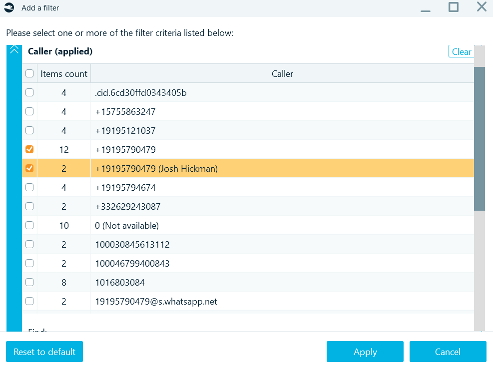Activity - Filtering : SUMURI