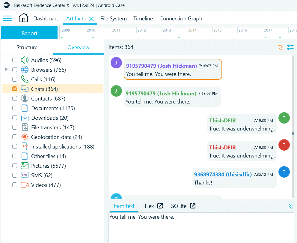 Activity - Artifact Analysis : SUMURI