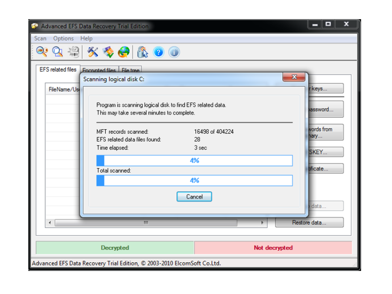 Advanced EFS Data Recovery : SUMURI
