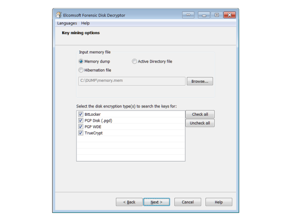 Elcomsoft Forensic Disk Decryptor : SUMURI